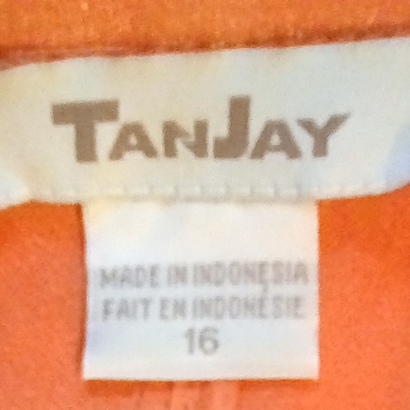 Tan Jay | Jackets & Coats | Tan Jay Orange Size 6 Jacket | Poshmark